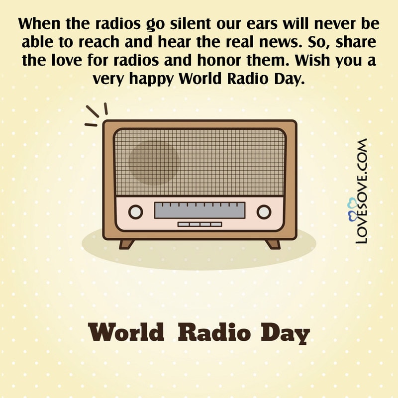 World Radio Day Quotes, Messages, Thoughts, Wishes & Images | LoveSove.com